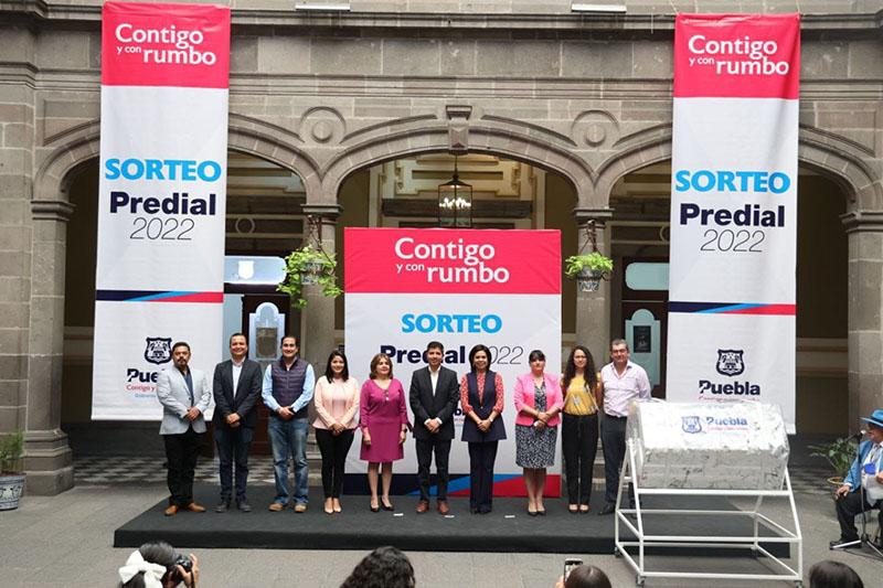 Ayuntamiento de Puebla realiza Sorteo Predial 2022